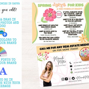 Spring Jokes Real Estate Postcard, Real Estate Pop by Postcard, Agent ...