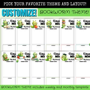 Teacher Newsletter Template, Classroom Newsletter, Editable School ...