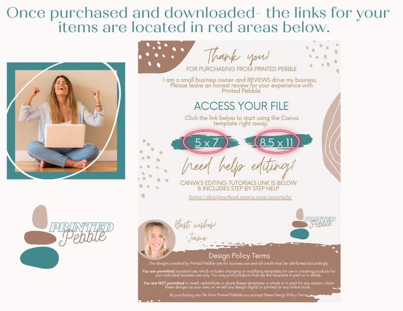 Printable Marketing Tags Realtor Pop by Tag Client - Etsy