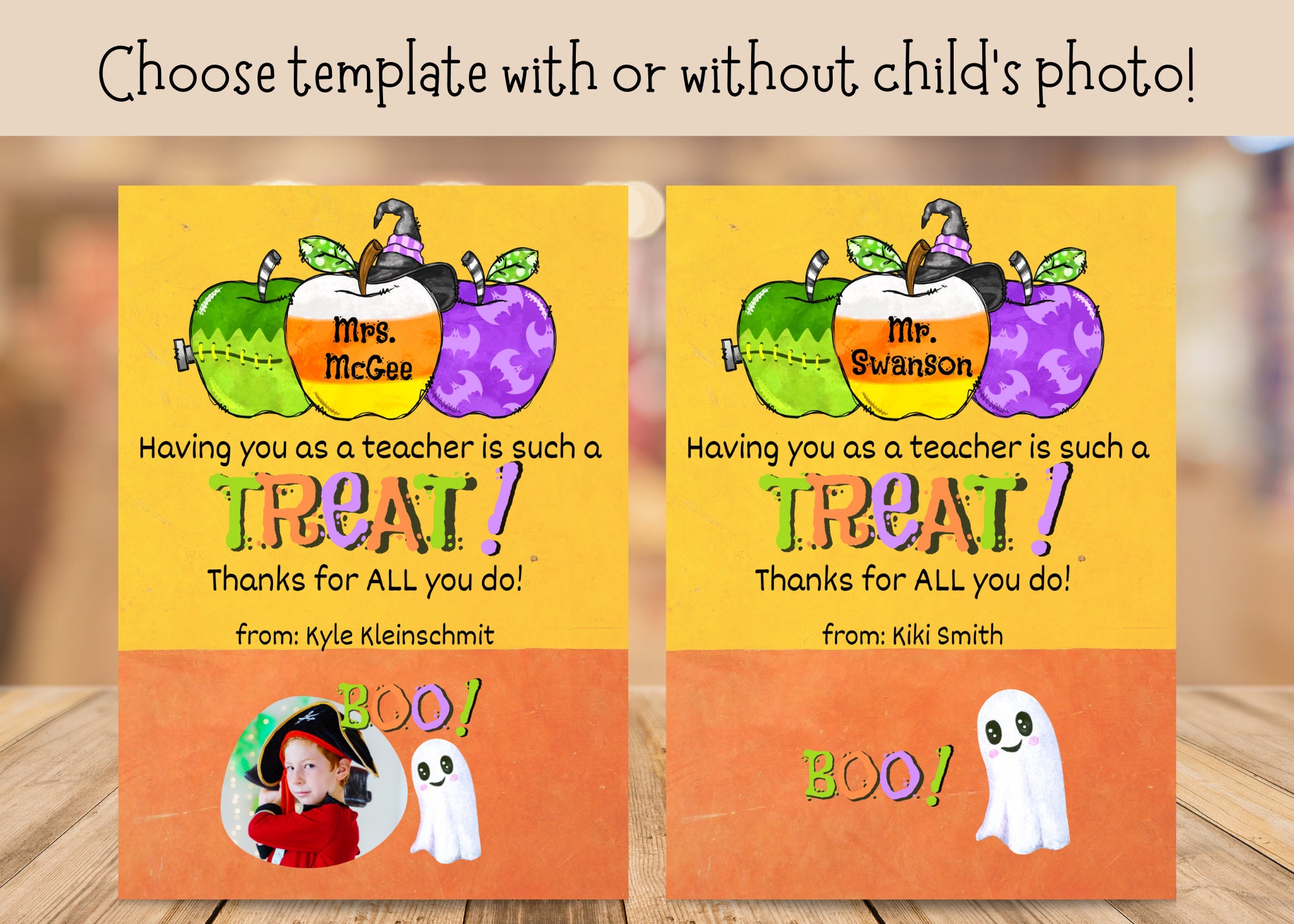 Halloween Teacher Thank You Halloween Gift Gift Card Holder - Etsy