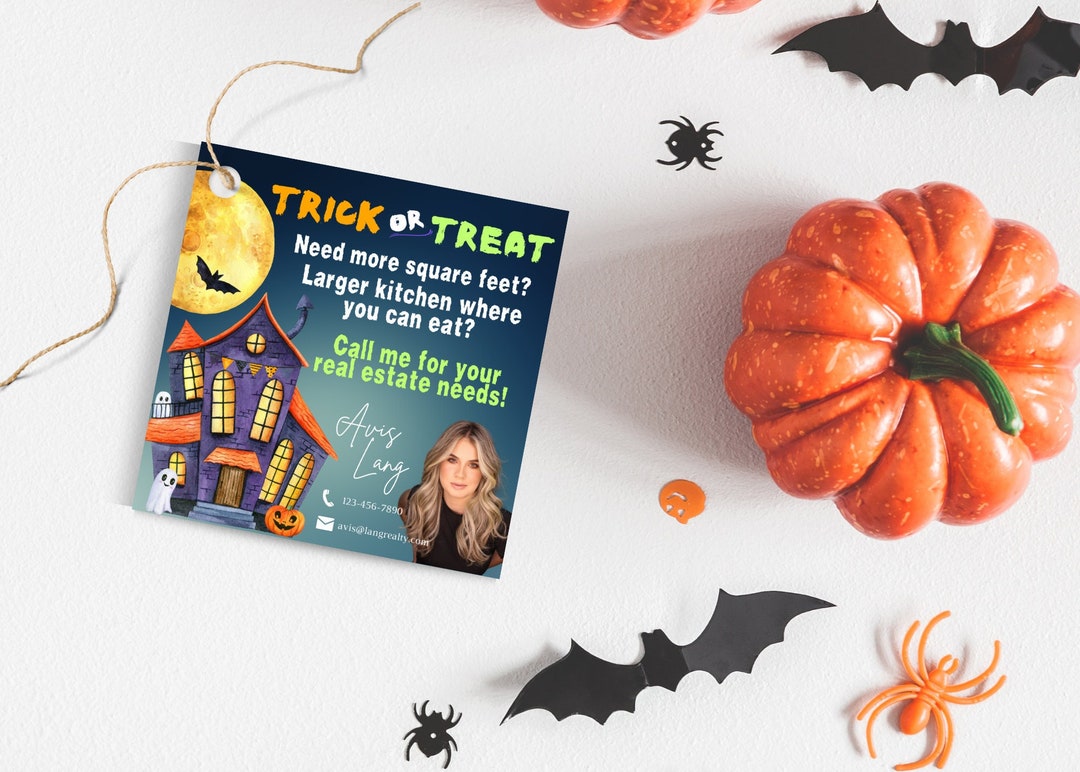 Realtor Halloween Pop by Tags: Client Referral Marketing (digital ...