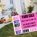 Best Junk Ever Yard Sale Sign, Garage Sale Sign, Yard Sale Flyer, Yard ...