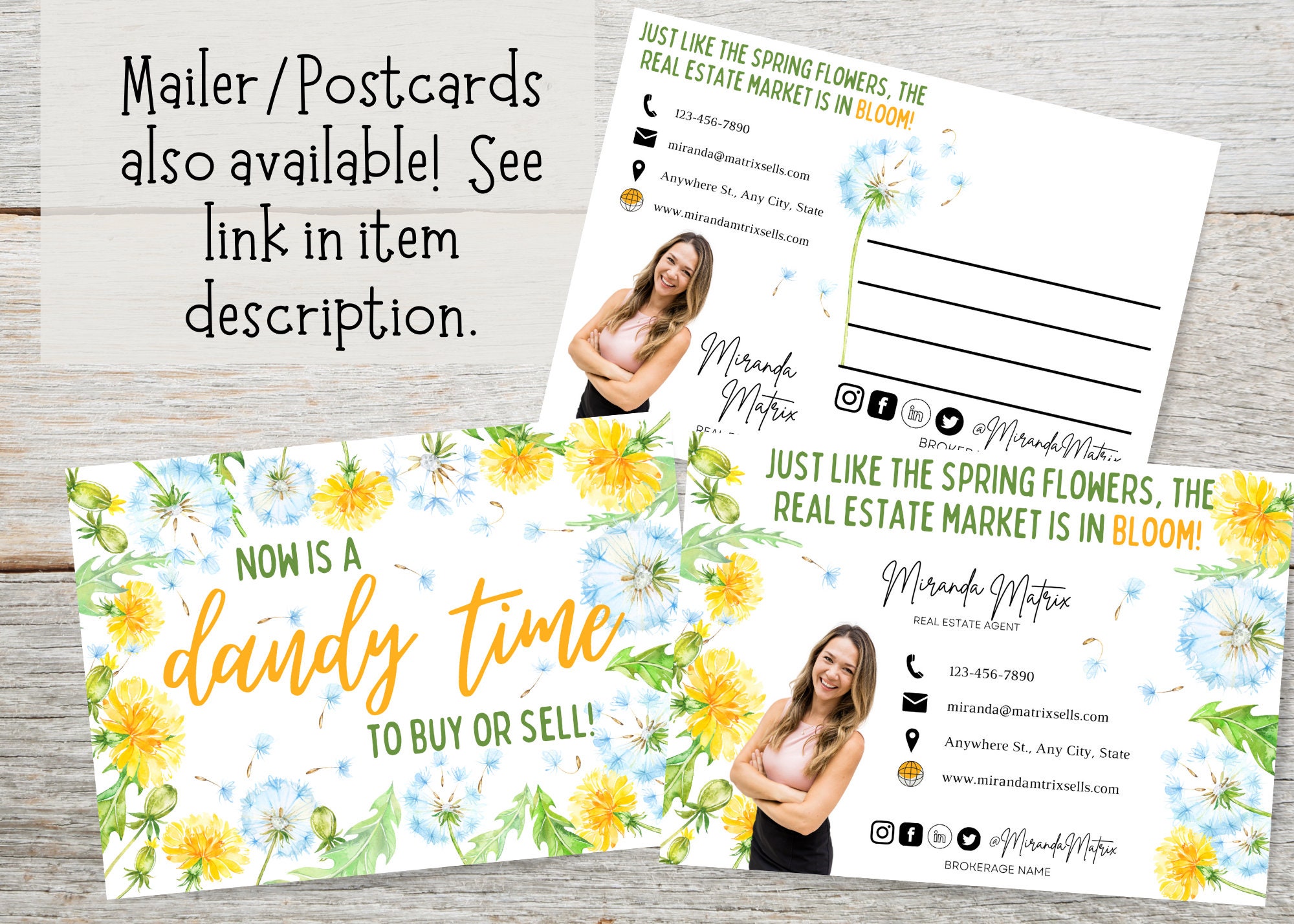 Realtor Marketing Tags: Spring/summer Pop-by, Editable Canva (digital ...