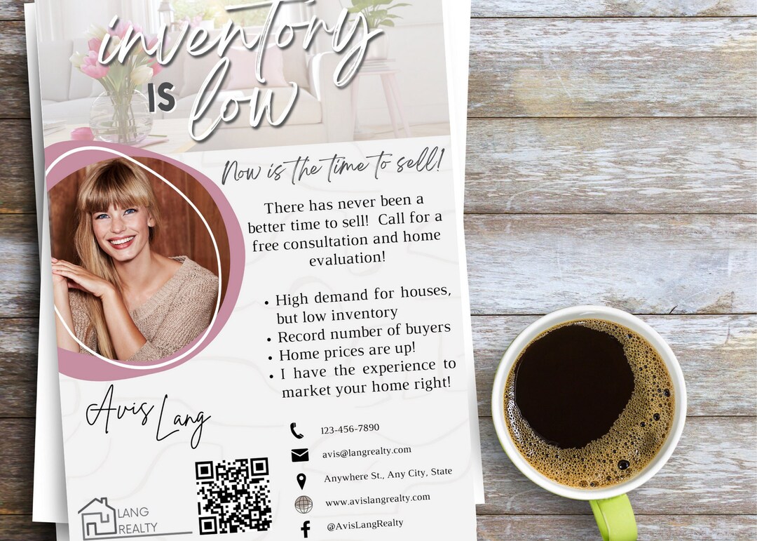 Real Estate Low Inventory Flyer | Real Estate Marketing | Real Estate ...