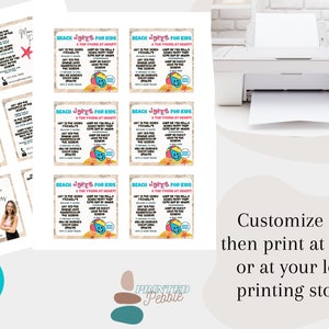 Summer Beach Printable Marketing Tags, Realtor Pop by Tag, Client ...