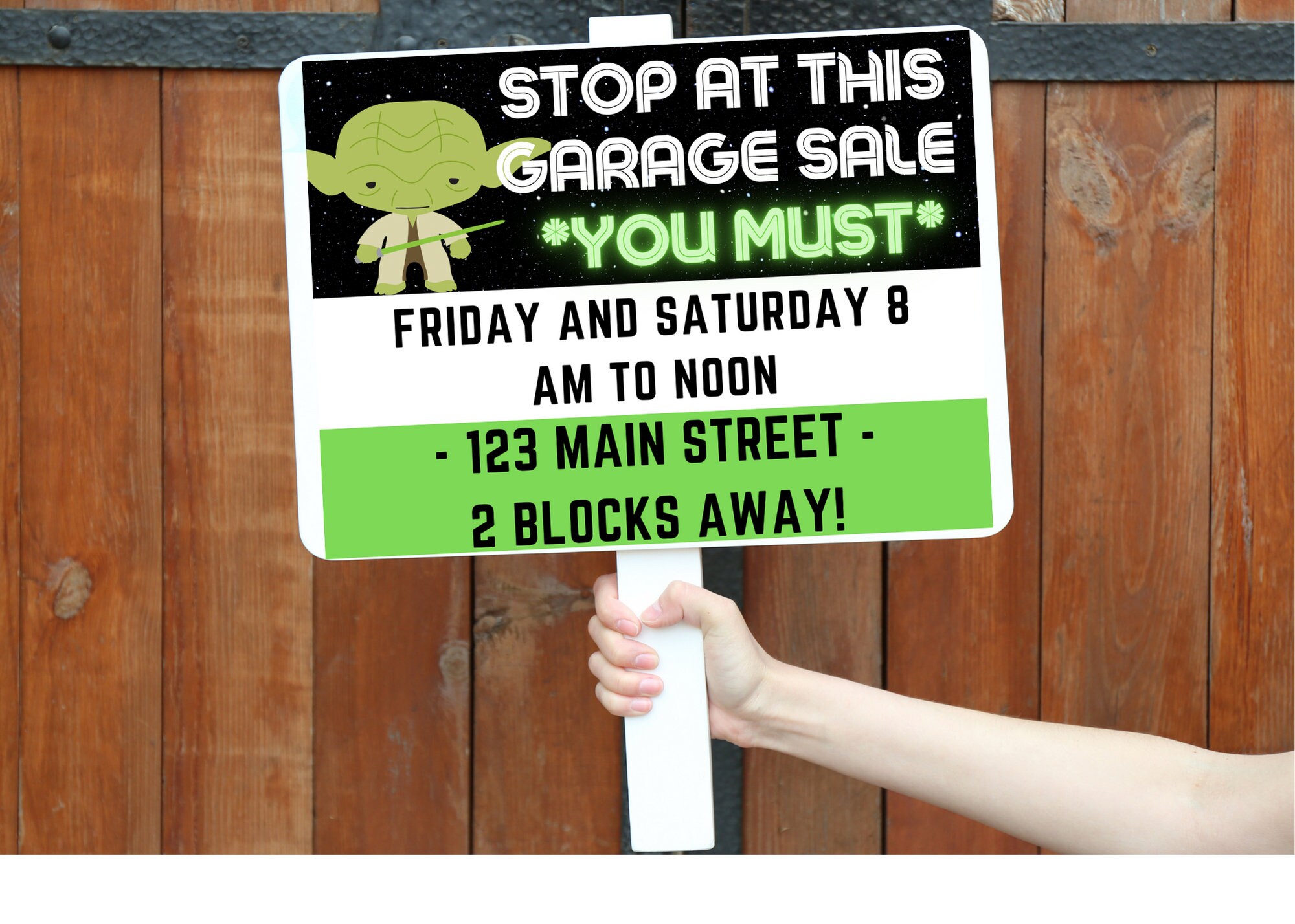 Yoda Garage Sale Sign Garage Sale Sign Yard Sale Flyer Yard - Etsy