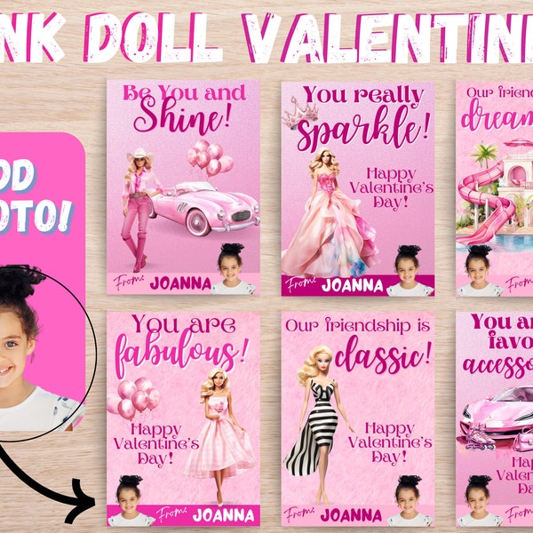Barbie Valentine Cards - Etsy
