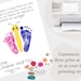 Mother's Day Butterfly Poem Footprint Art, Footprint Craft, Gift for ...