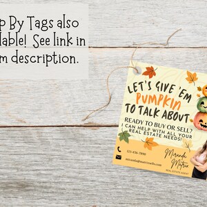 Fall Real Estate Postcard: Pumpkin Design Canva Template (digital ...