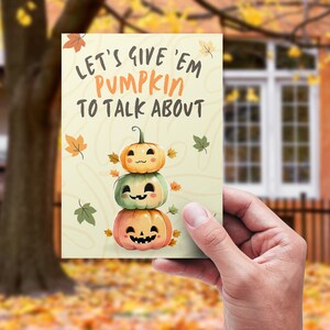 Fall Real Estate Postcard: Pumpkin Design Canva Template (digital ...