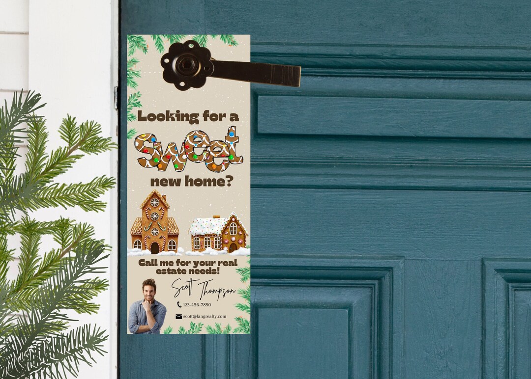 Real Estate Marketing, Realtor Door Hanger, Door Hanger Template, Door ...