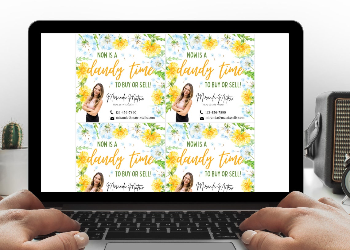 Realtor Marketing Tags: Spring/summer Pop-by, Editable Canva (digital ...