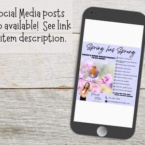 Spring Real Estate Postcard, Canva Template, Real Estate Marketing ...