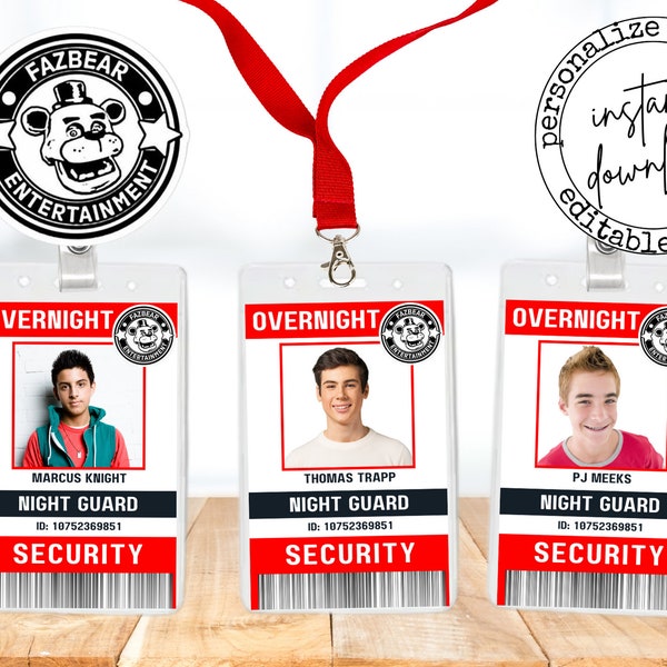 Five Nights at Freddy Name Tag - Etsy Singapore