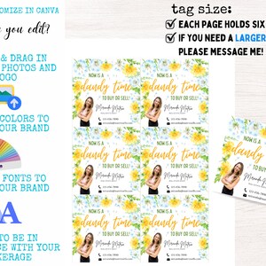 Realtor Marketing Tags: Spring/summer Pop-by, Editable Canva (digital ...