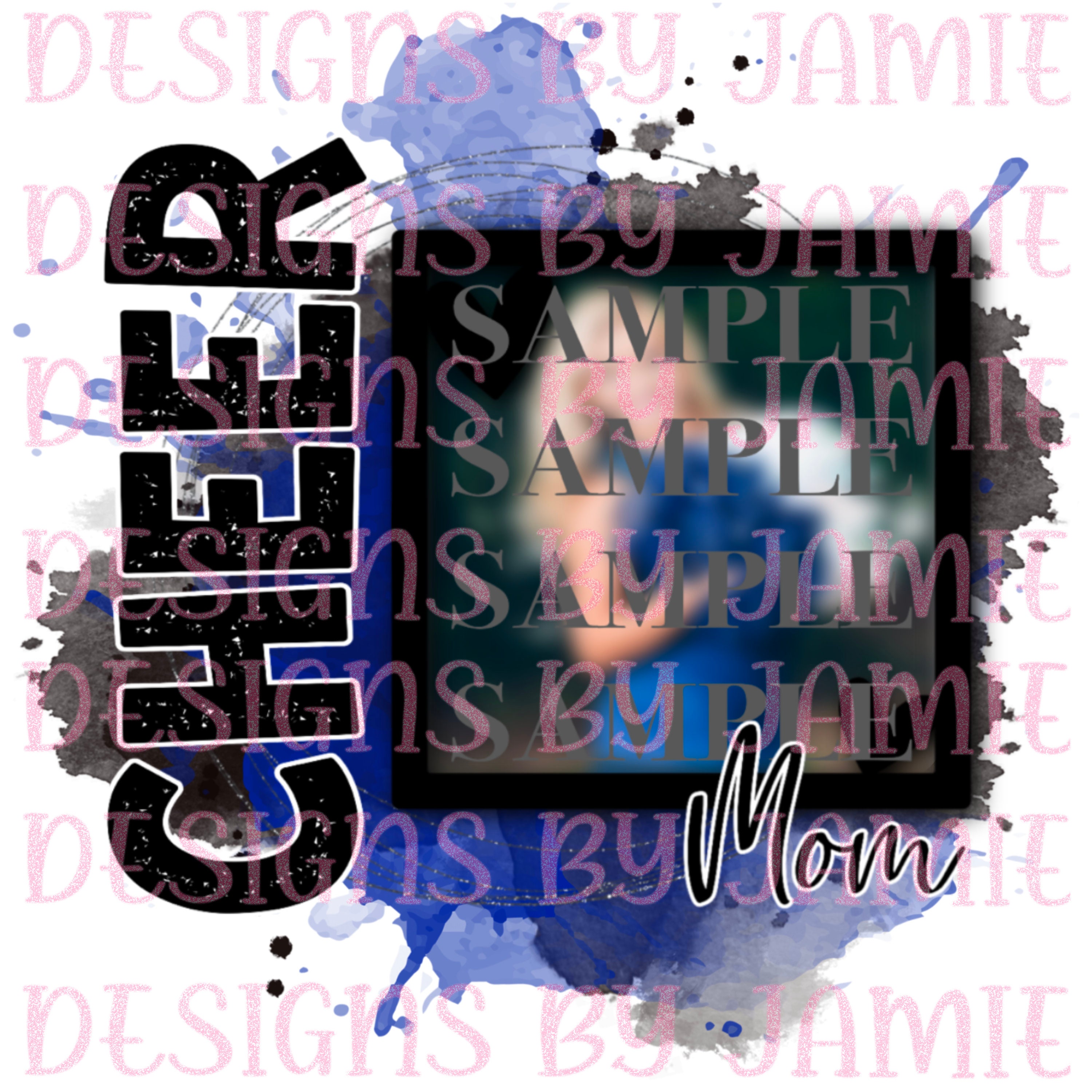 Cheer Mom Sublimation Png Download Photo Insert - Etsy