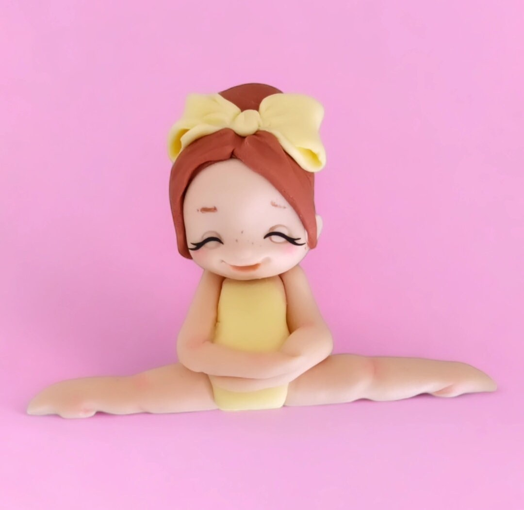 Girl Doing Split . Gymnast Girl Cake Decorations - Etsy