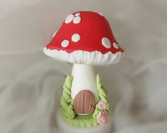 Toadstool Cake Topper - Etsy UK