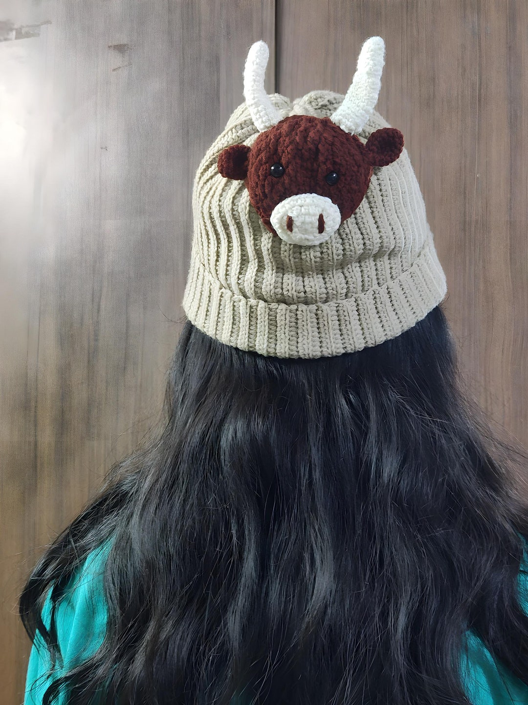 Highland Cow Beanie Hat Crochet Pattern | Instant Download PDF | Easy ...