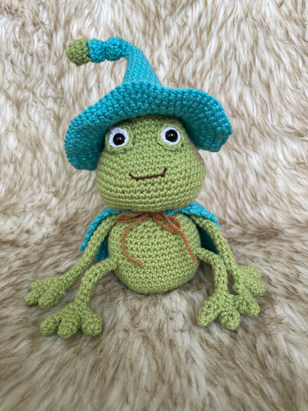 Crochet Animal Pattern - Frogwartz the Wizard Amigurumi - Instant PDF ...