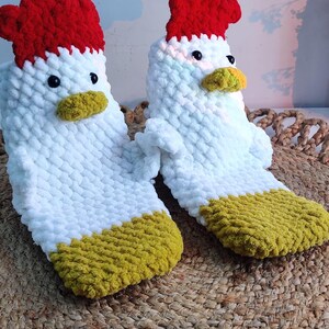 Crochet Chicken Socks Pattern - Easy PDF Crochet Socks Pattern - Farm ...