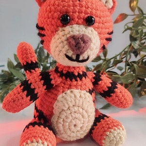 Handmade Tiger Crochet Pattern - Amigurumi Tiger DIY Tutorial - Easy ...