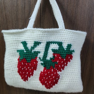 Strawberry Tote Bag Crochet Pattern - Cute Summer Patterns - DIY ...