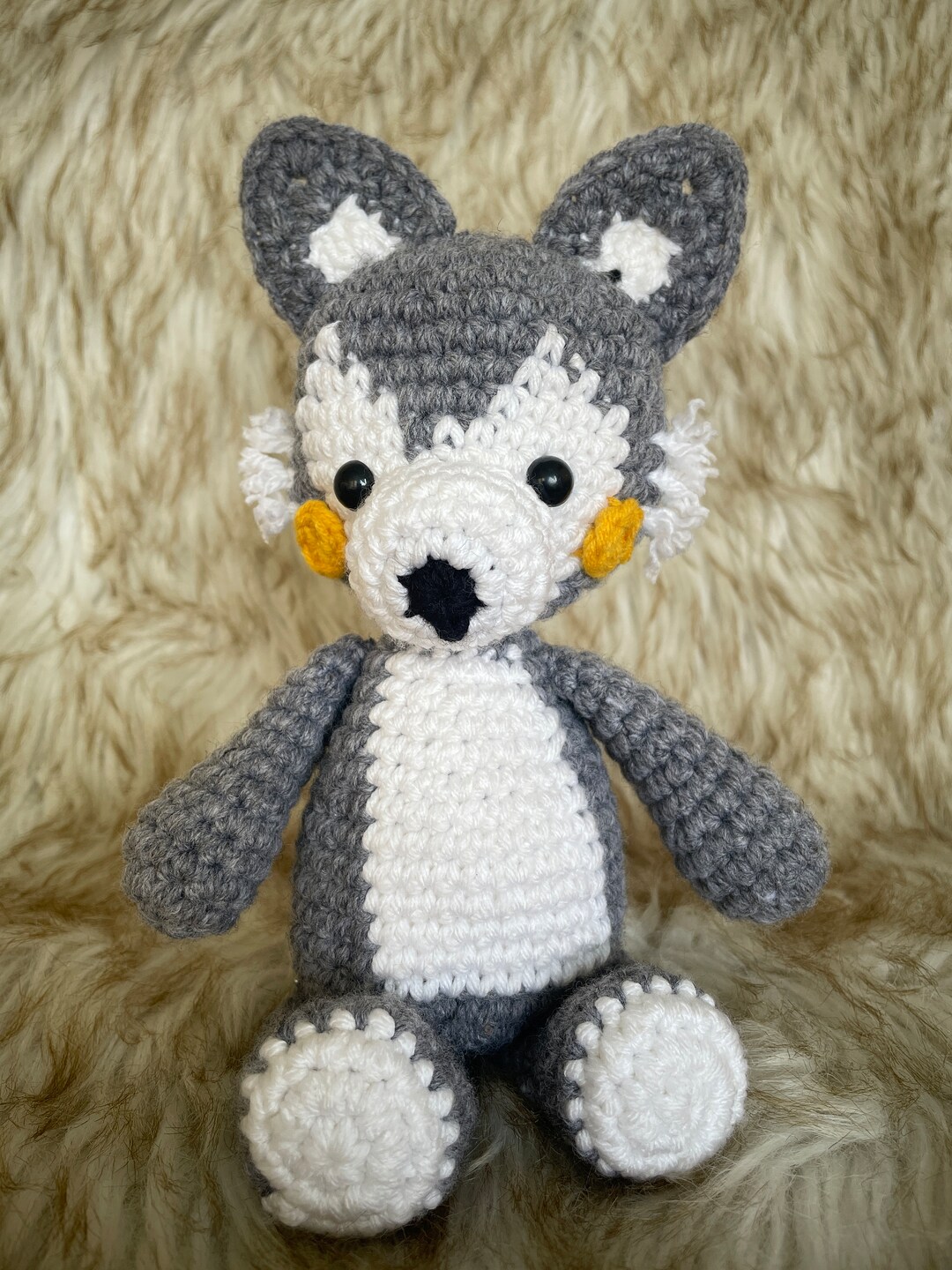 Wolf Crochet Pattern - PDF Instant Download - Simple Plushie for ...
