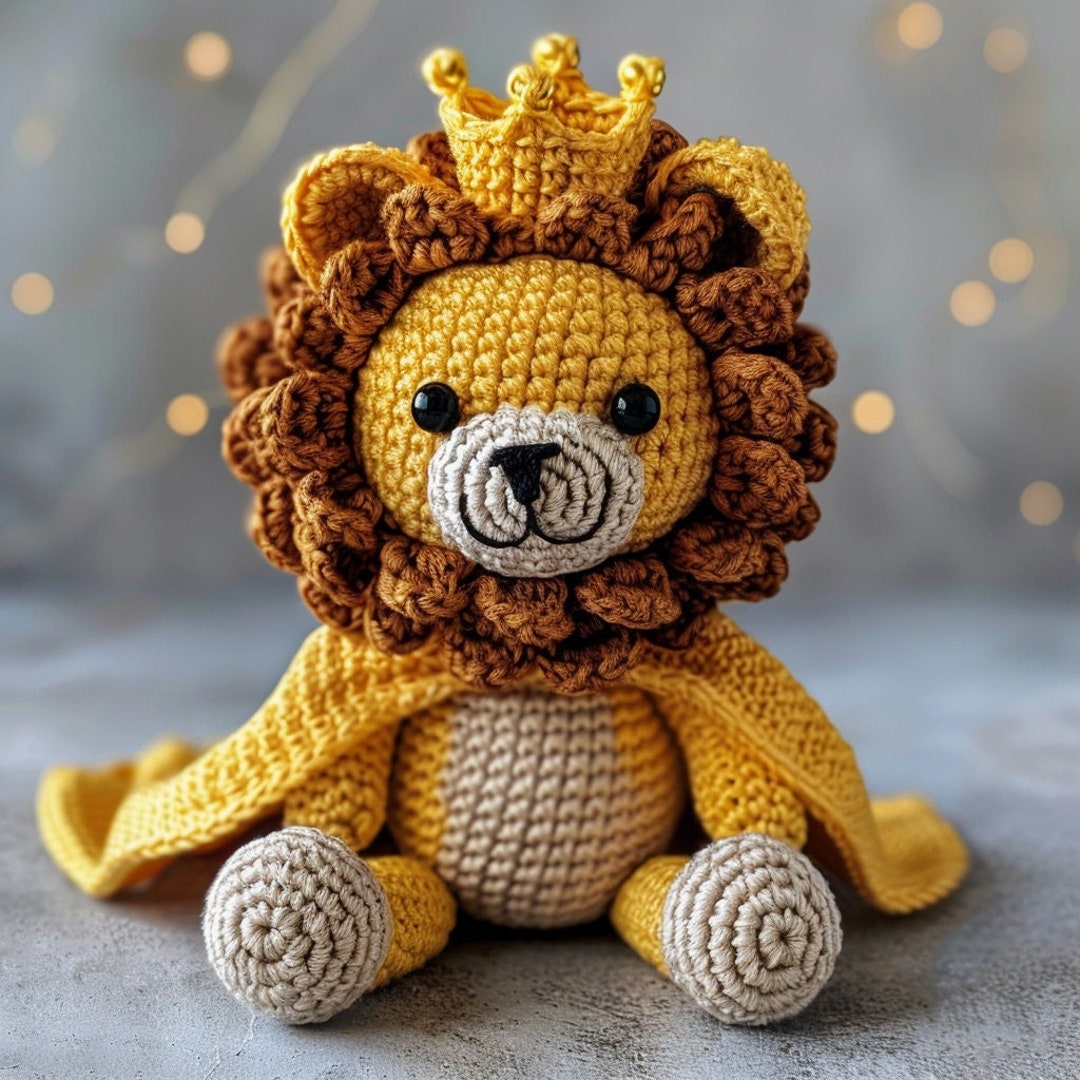 Lion King Crochet Pattern, Lion Amigurumi Pattern, DIY Crochet Plushie ...
