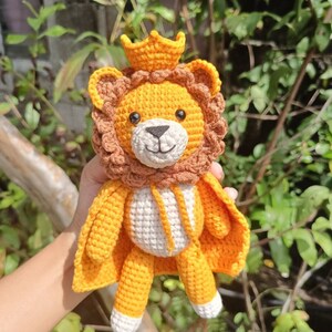 Lion King Crochet Pattern, Lion Amigurumi Pattern, DIY Crochet Plushie ...