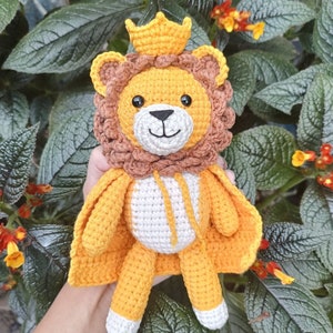 Lion King Crochet Pattern, Lion Amigurumi Pattern, DIY Crochet Plushie ...