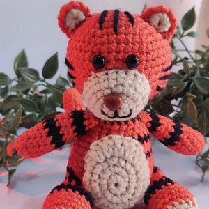 Handmade Tiger Crochet Pattern - Amigurumi Tiger DIY Tutorial - Easy ...