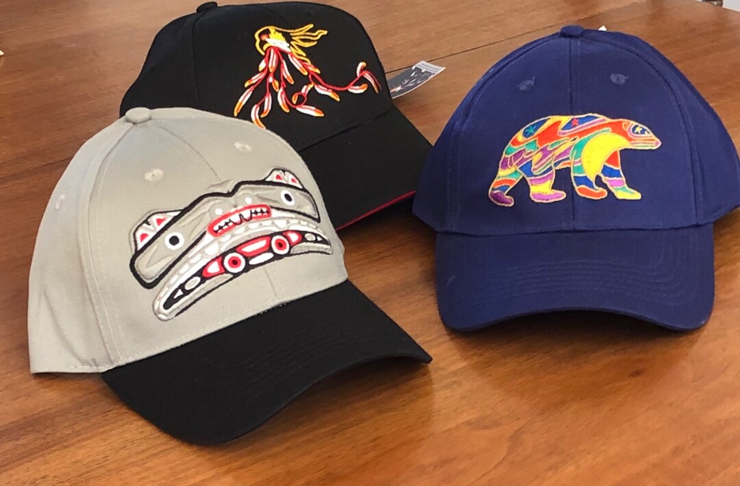 Baseball Caps Native 3 Designs by Indigenous Artists Native Fashion ...
