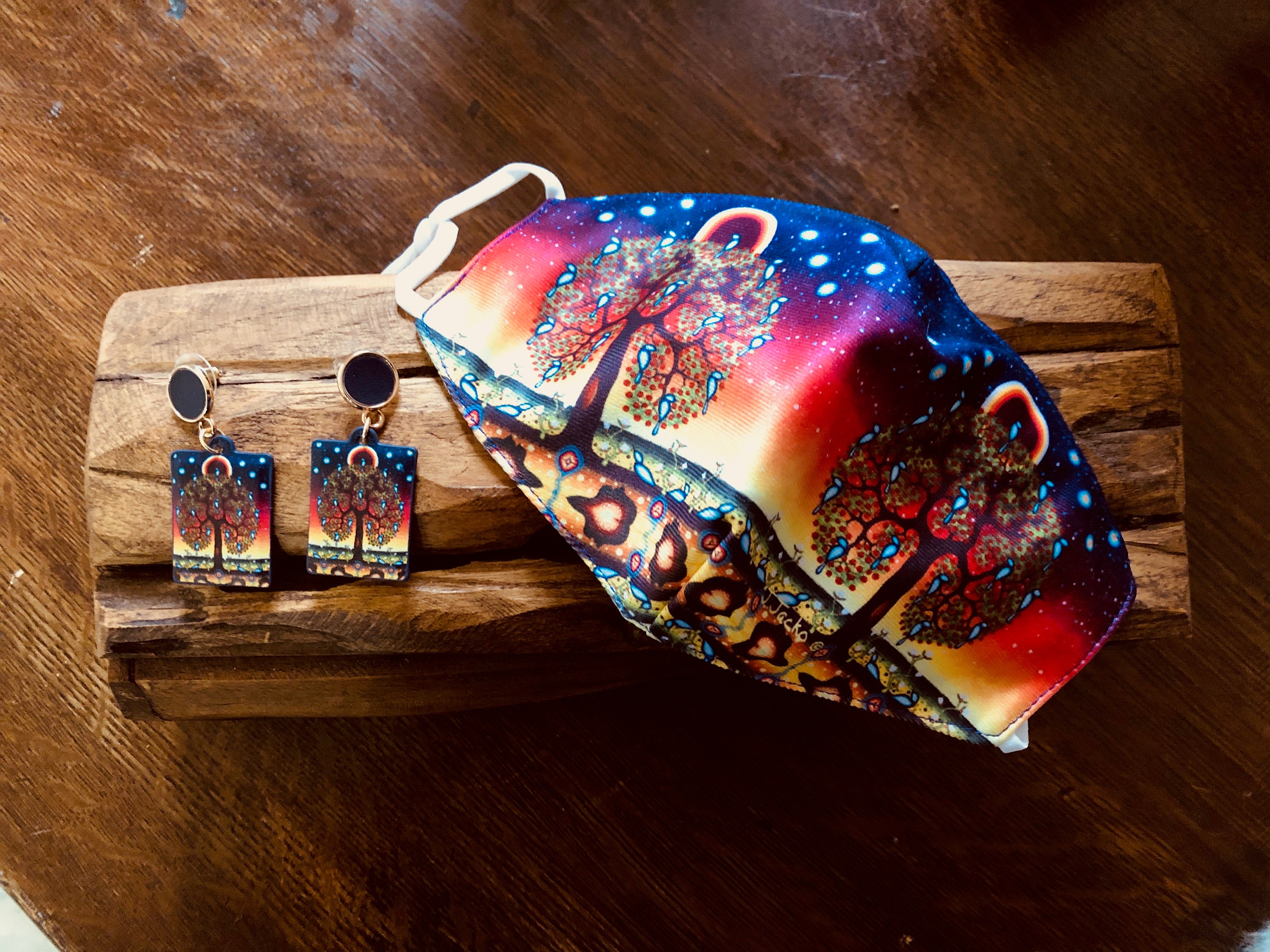 James Jacko Tree of Life Reusable Face Mask Indigenous First - Etsy