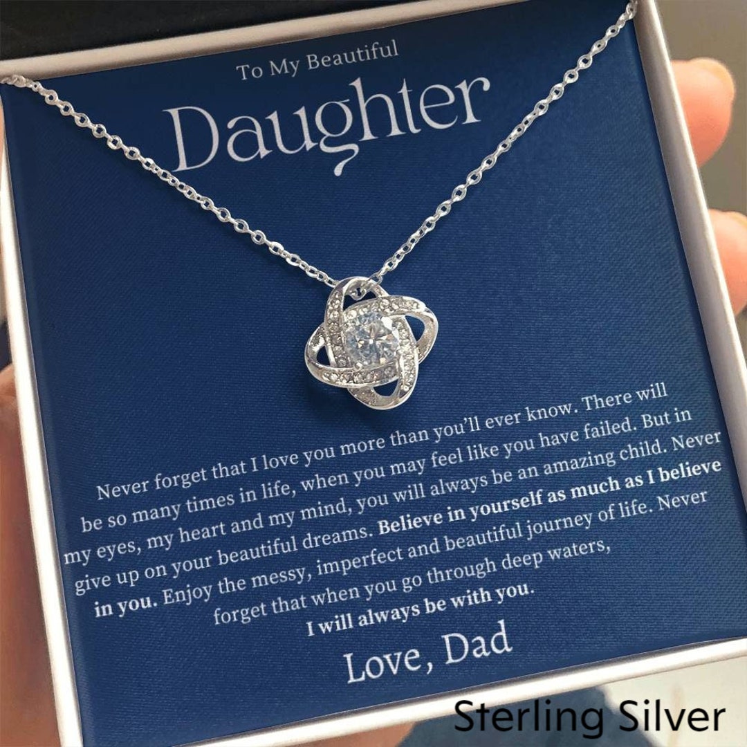 Father Daughter Necklace Gift From Dad to Daughter Gift for Daughter ...