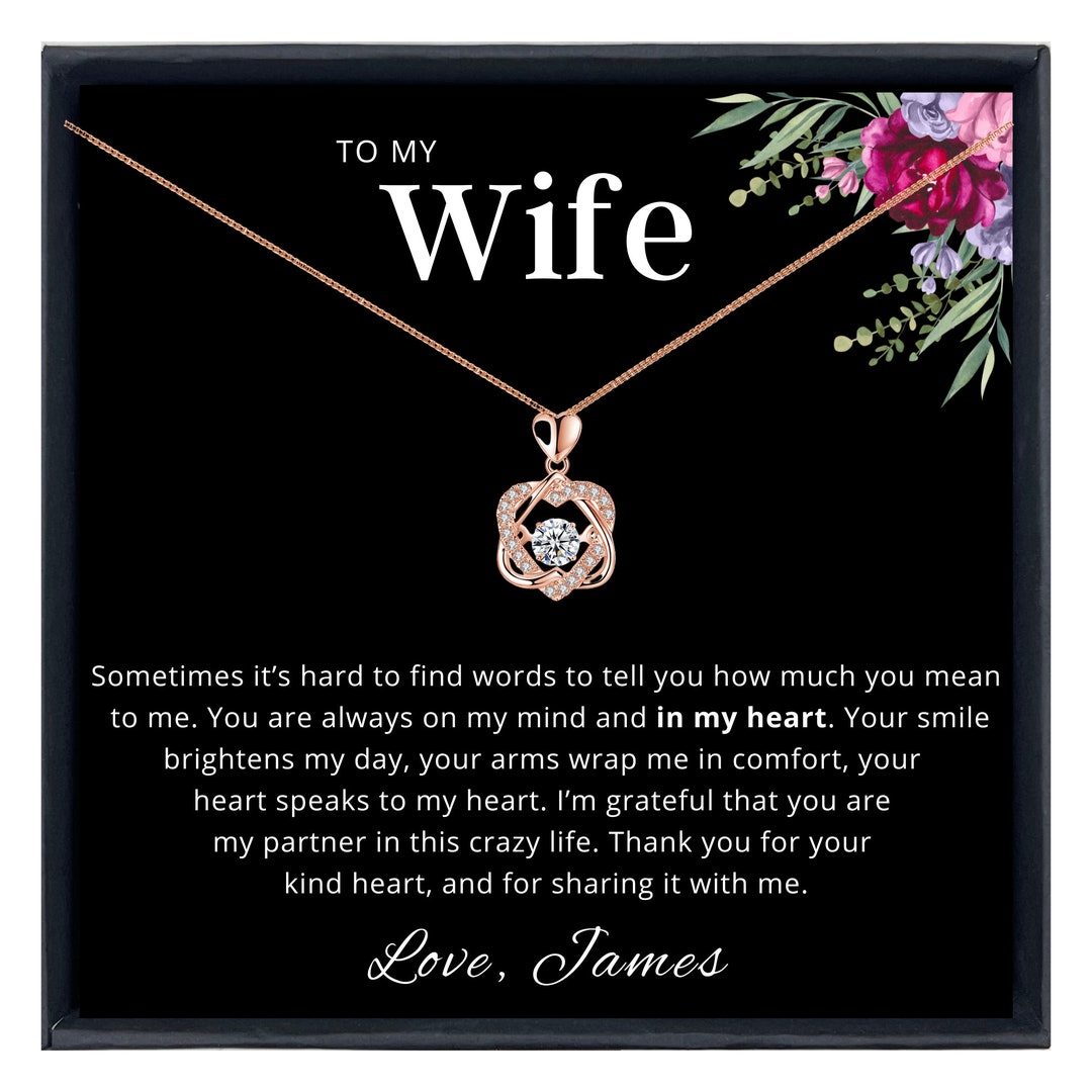 Personalised to My Wife Necklace Gift for Wife Gift Ideas Jewellery ...