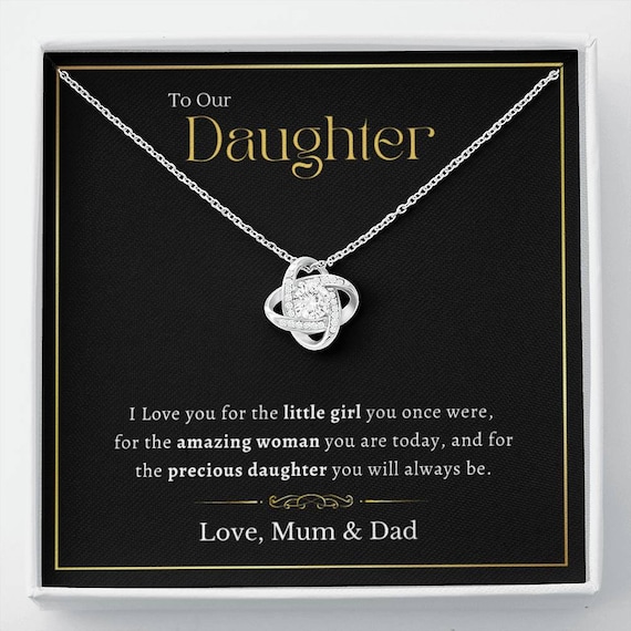Daughter necklace from mum and dad store