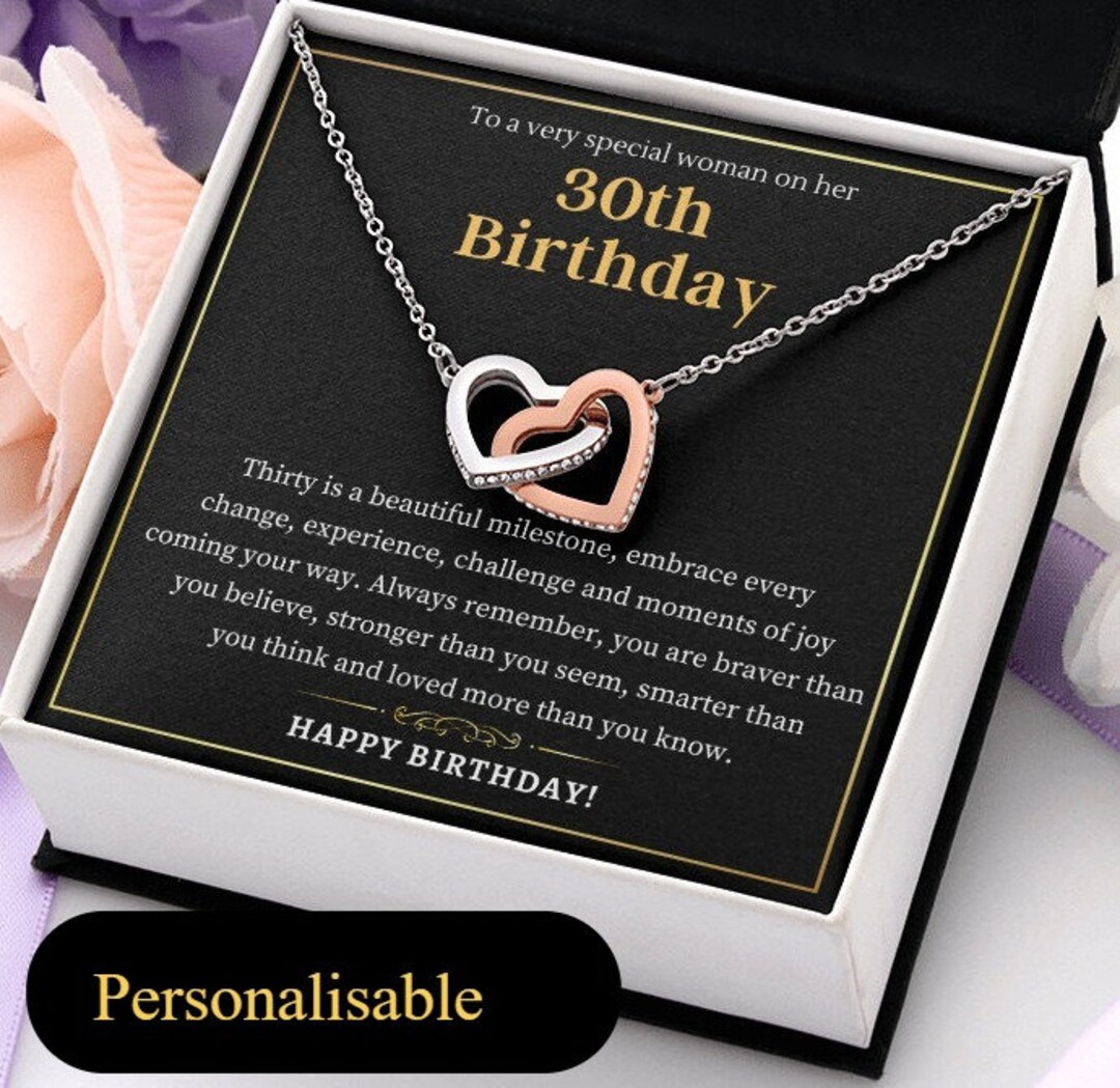30th Birthday Gift for Her 30th Birthday Necklace Gift for Women 30th ...