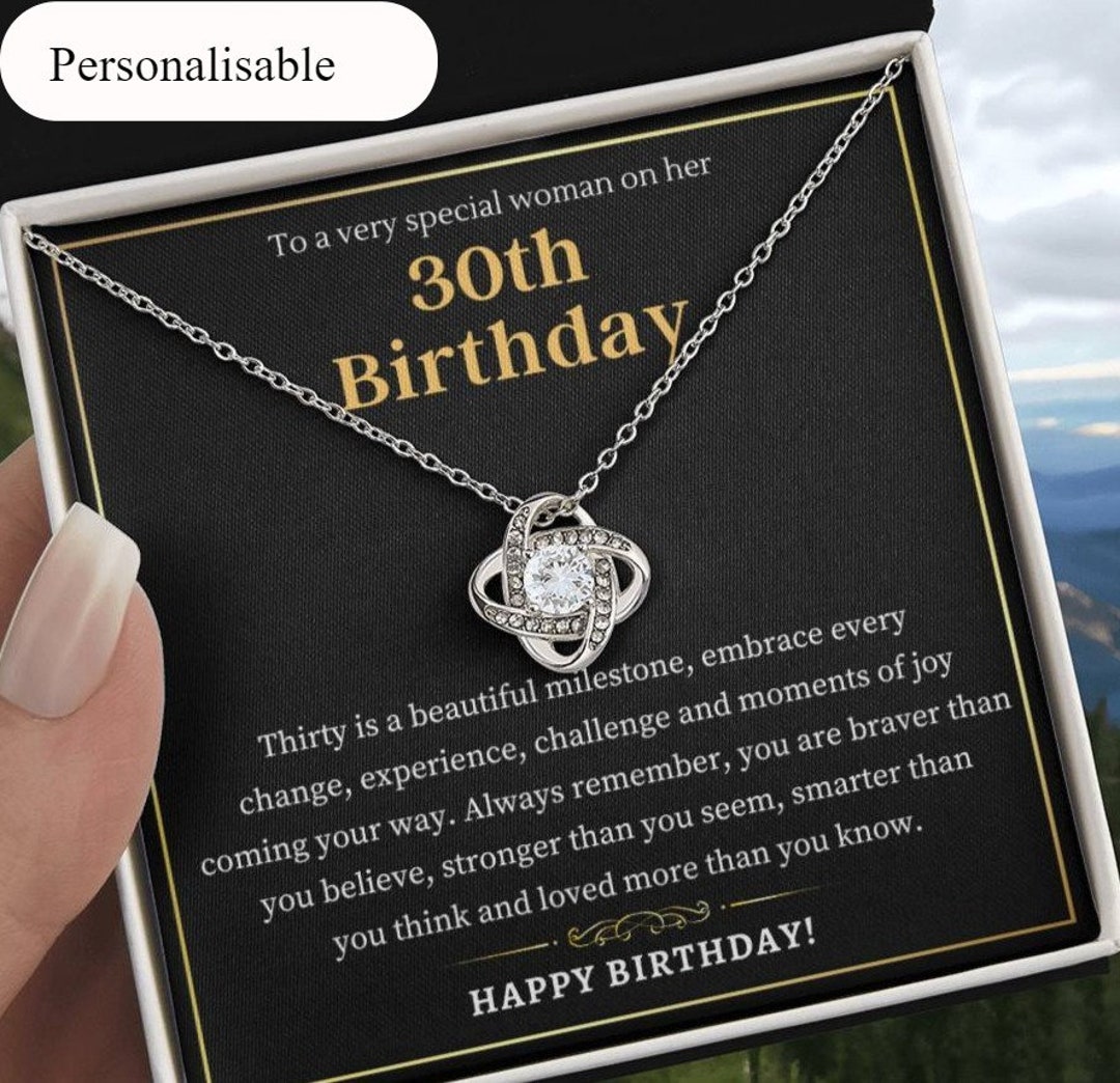 30th Birthday Gift for Her 30th Birthday Necklace 30th Birthday Gift ...
