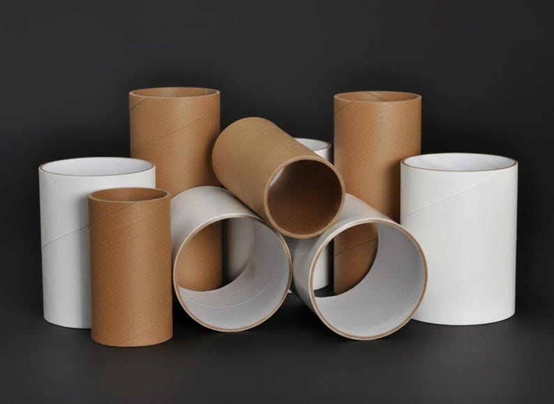 5x Cardboard Tubes in Length 200mm, OD: 27mm - 107mm - Etsy