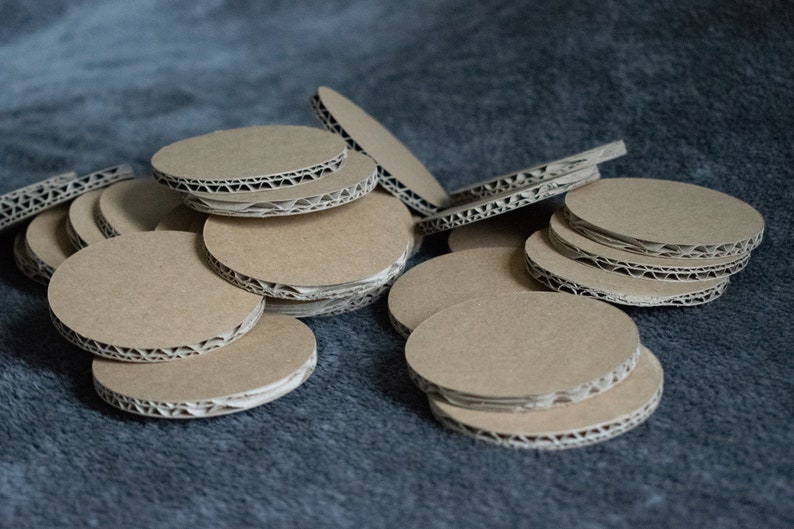 Double Corrugated Cardboard Circles per 10pcs. - Etsy