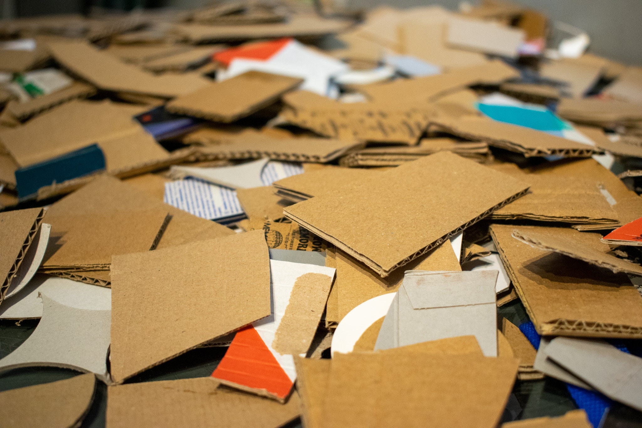 Recycling Pre-cut Packaging, Cardboard in Random Shapes, Crafting ...