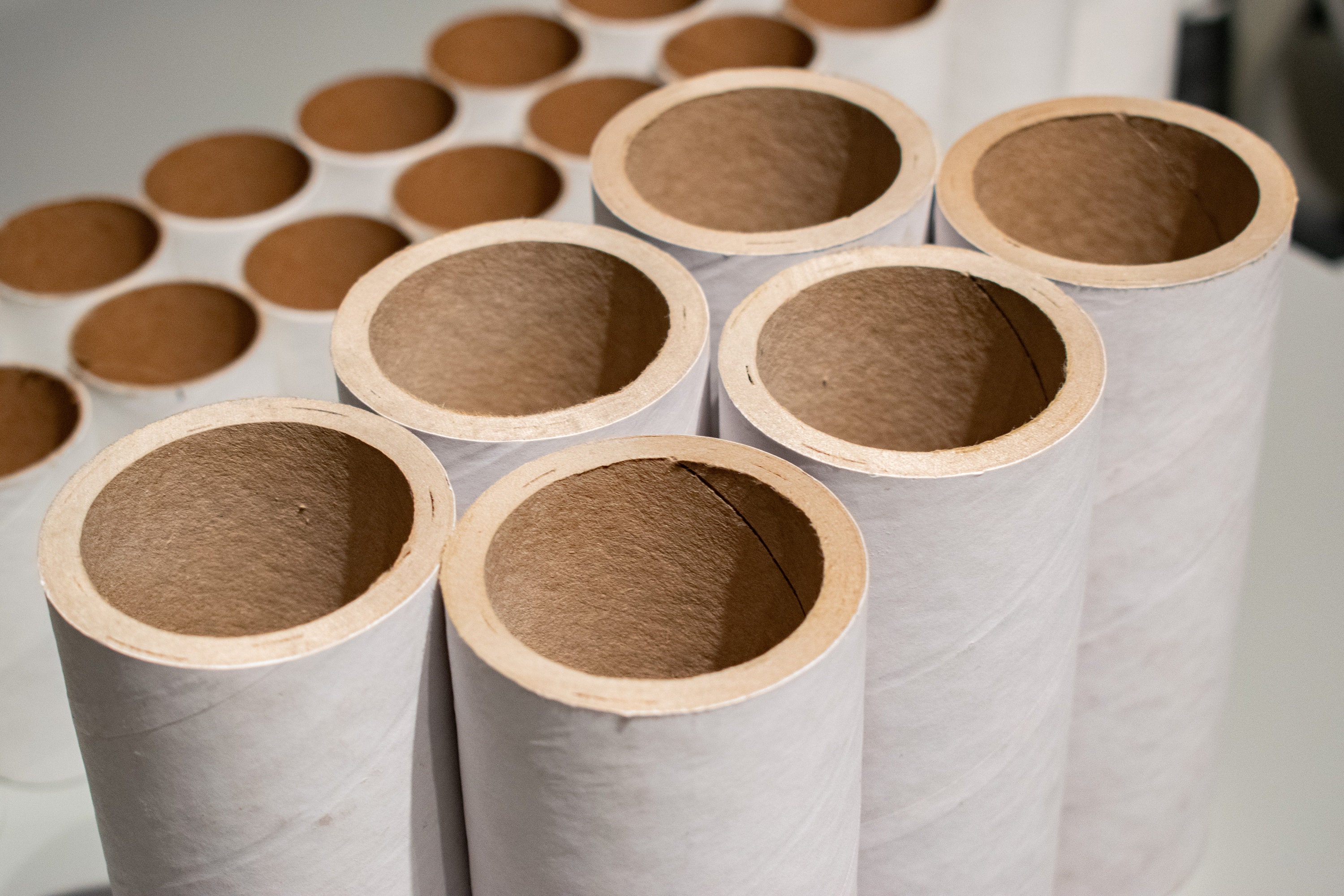 White Heavy Duty Cardboard Tubes OD: 63mm X 160mm, Extreme Strong ...