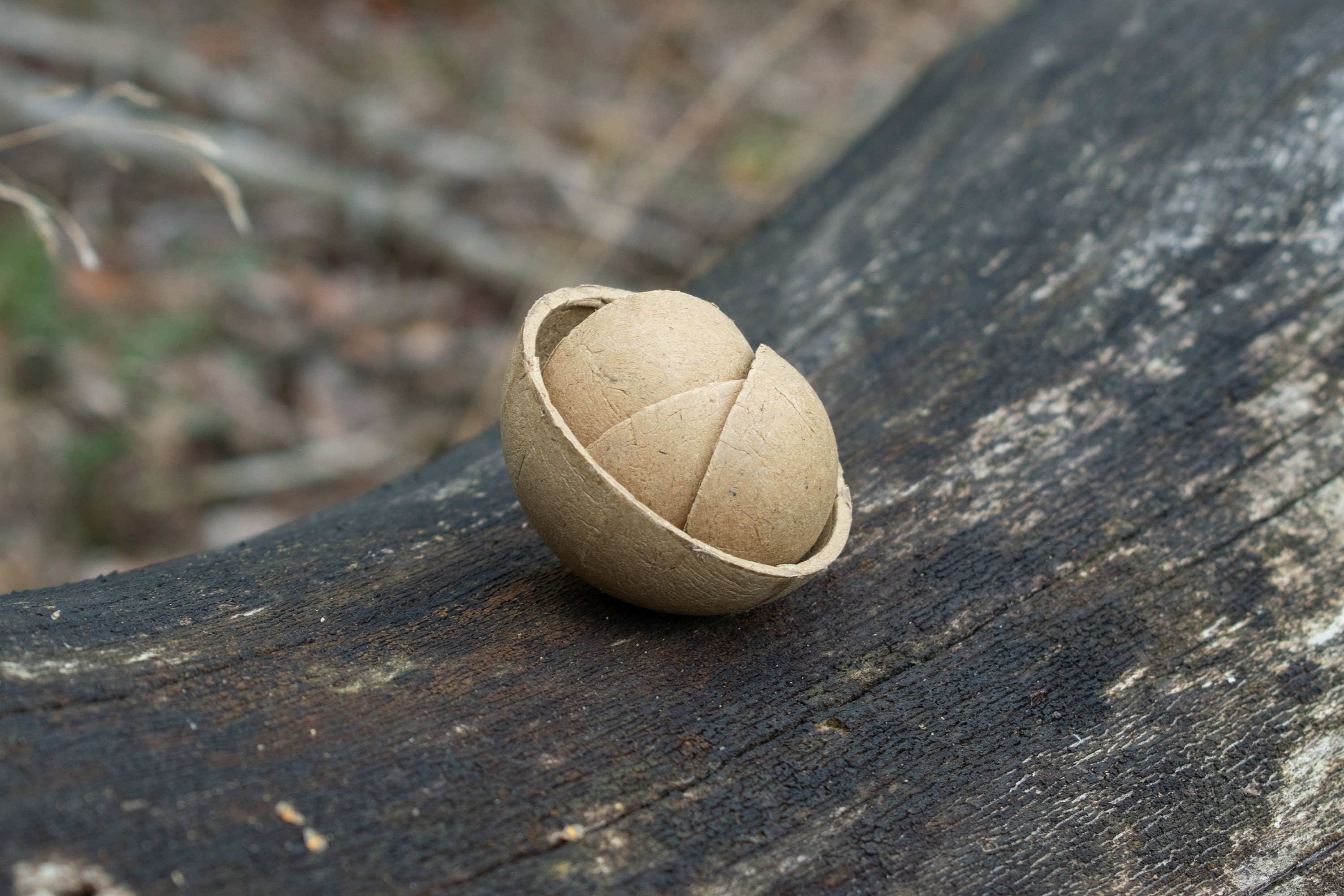 Juego mixto de bolas de cartón 3D media, papel, concha, madera ...