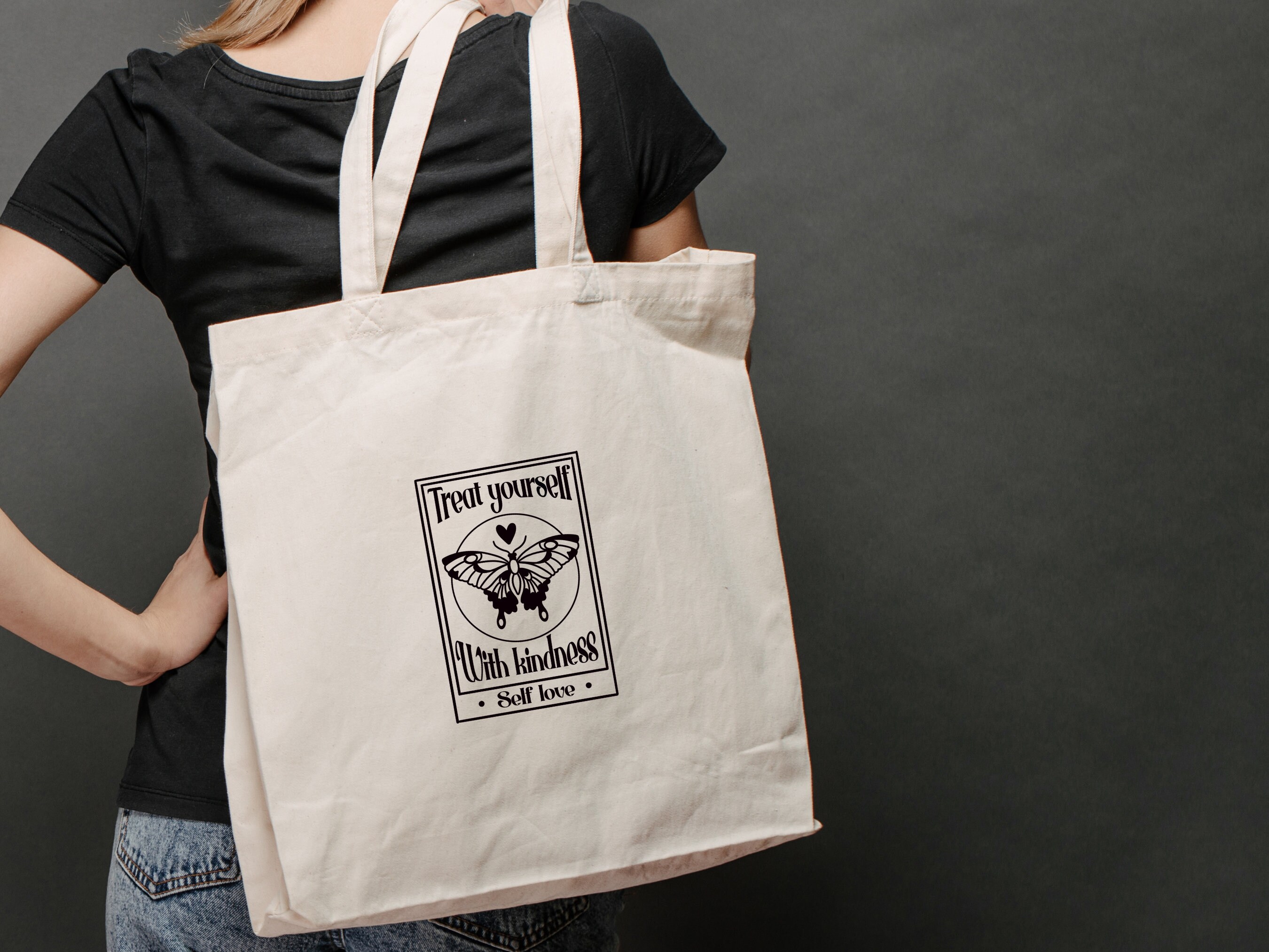 Butterfly Beach Bag.tarot Cards Illustrated Tote Bag. - Etsy