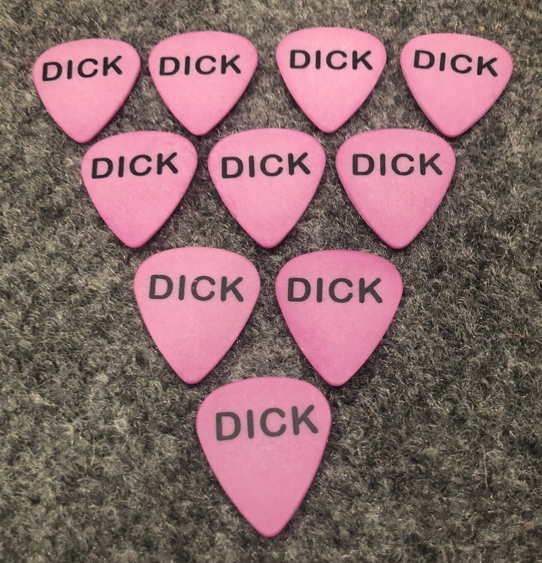 The Original Dick Pick! Funny Guitar Pic! 10 Pack - Etsy