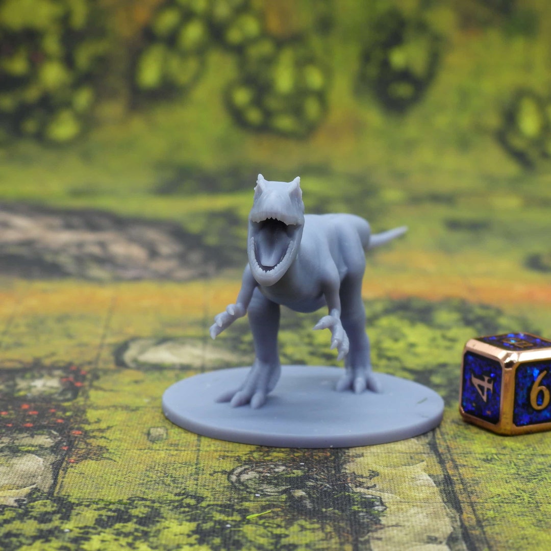 3D Printed Miniature: Allosaurus Tabletop RPG Highly - Etsy