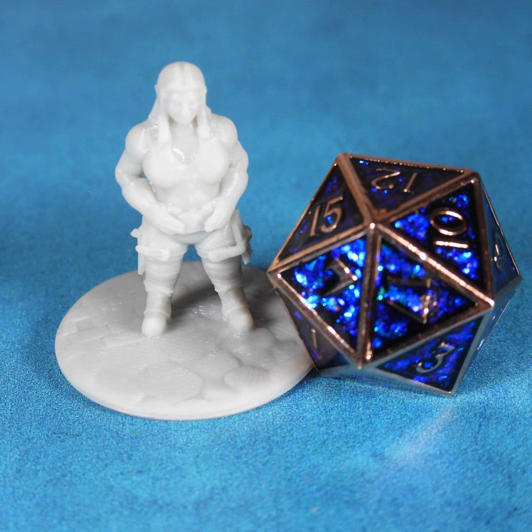 3D Printed Miniature: Dwarf Female Mason by Mia Kay 3D - Etsy