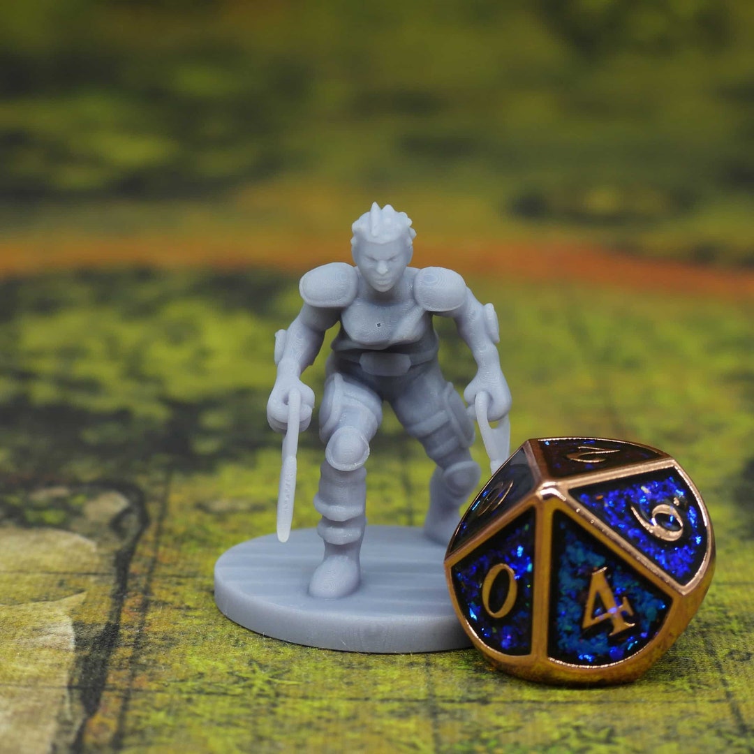 3D Printed Miniature: Human Female Rogue, Tabletop RPG, Highly Detailed ...