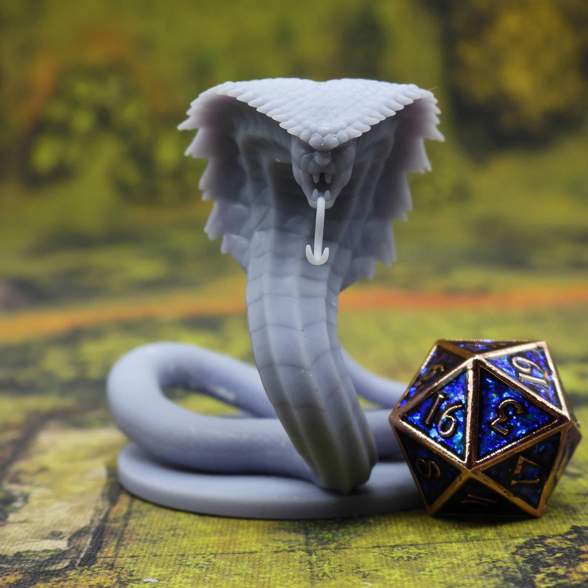 Toys & Games Role Playing Miniatures Naga Guardian primed 3D Printed ...